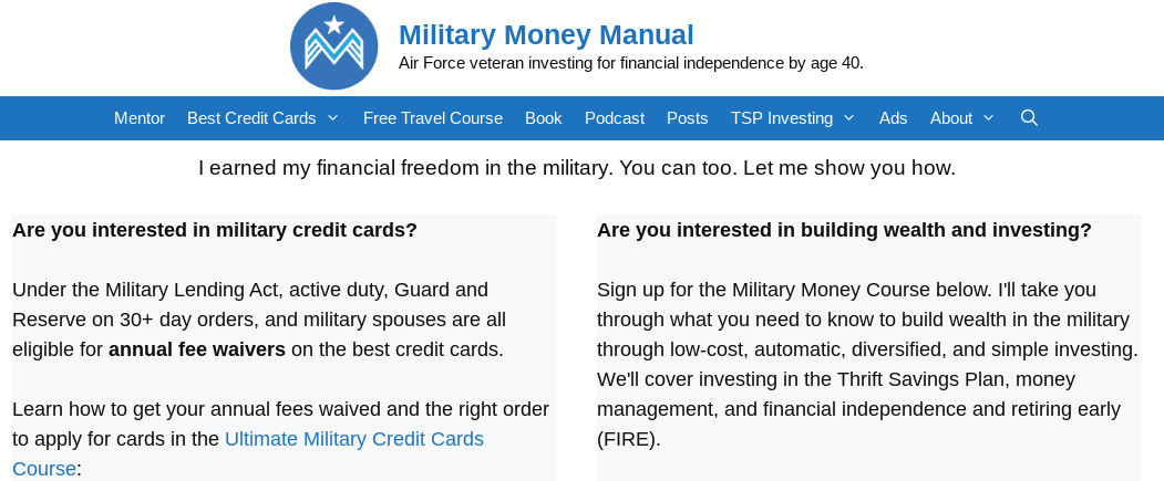 Maximize Your Finances with the Military Money Manual – Military.Cash